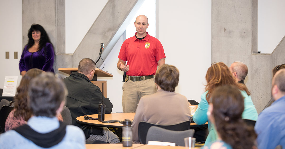 Appalachian Building Emergency Team members meet with first responders ...