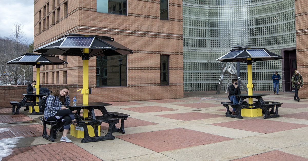 Study, connect and recharge at Appalachian’s new solar-powered picnic ...