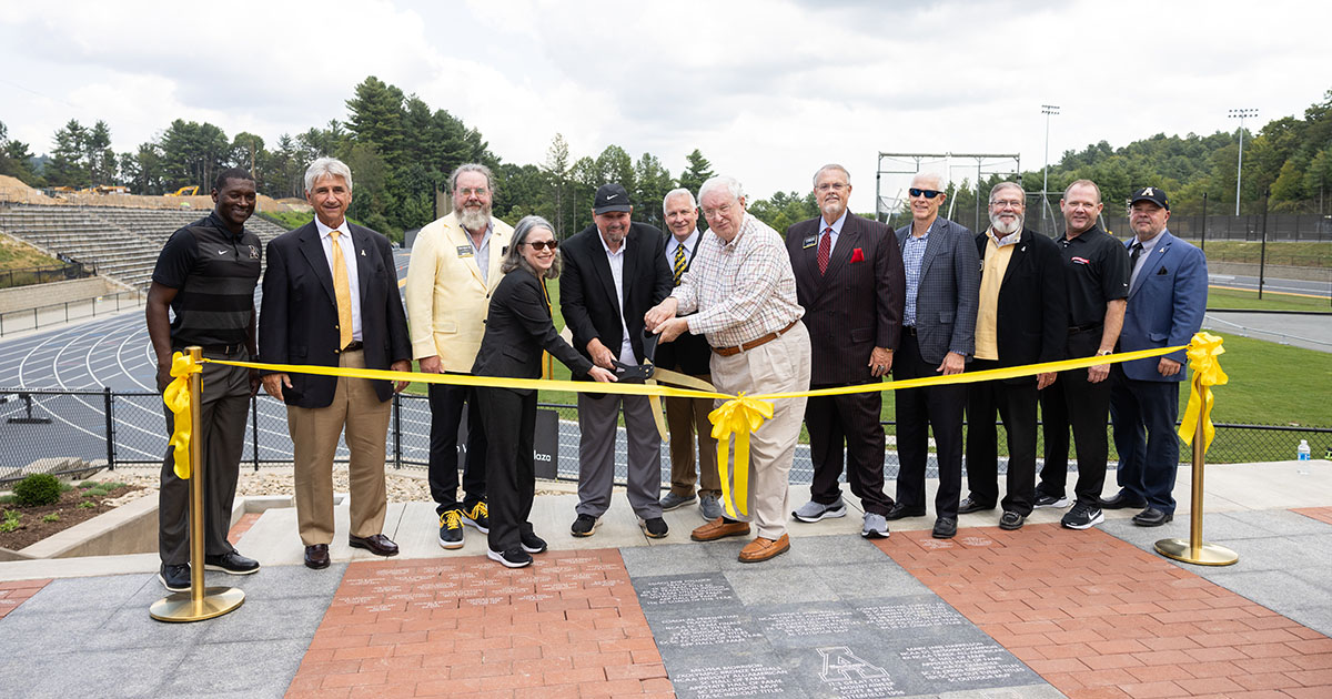App State honors legendary coach John Weaver with plaza at Randy Marion ...